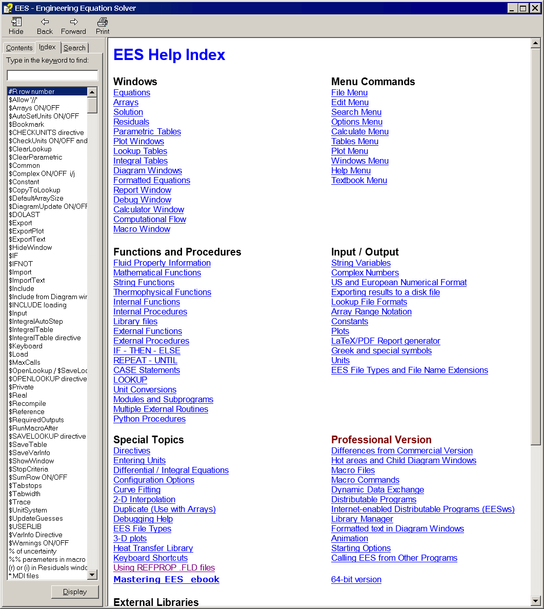 EES: Engineering Equation Solver | F-Chart Software : Engineering Software